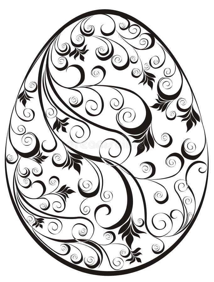 Easter Egg Line Drawing Stock Illustrations – 16,420 Easter Egg Line ...
