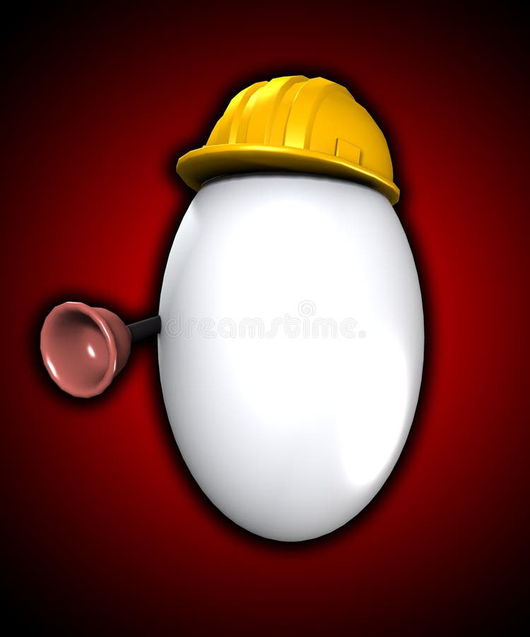 Plumber Egg stock illustration. Illustration of foodstuff - 30113549
