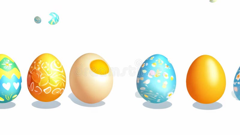 Easter Egg animation stock footage. Video of wide, dyed - 329172206