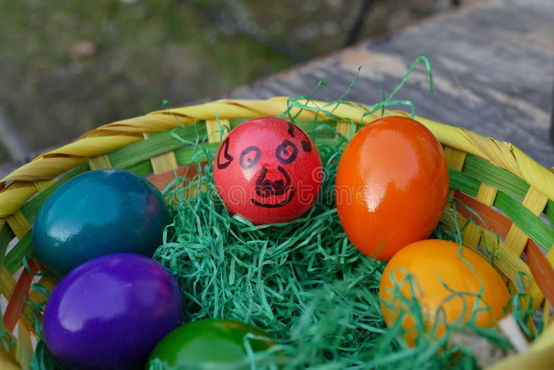 Easter egg as a pig stock photo. Image of easter, basket - 95298936
