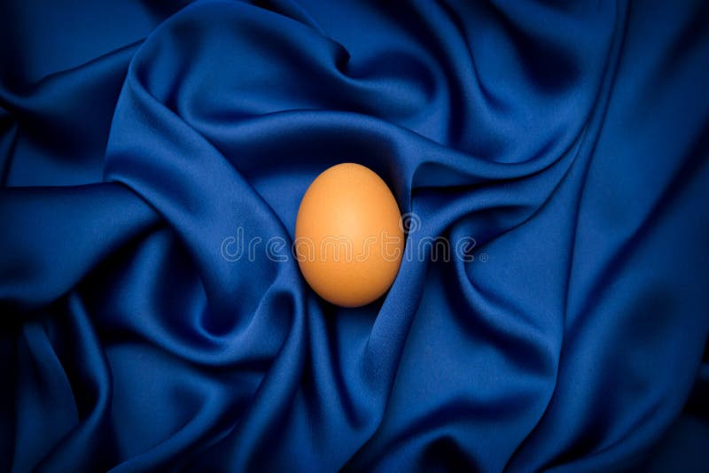 Easter Egg on Blue Background Stock Photo - Image of blue, traditional ...