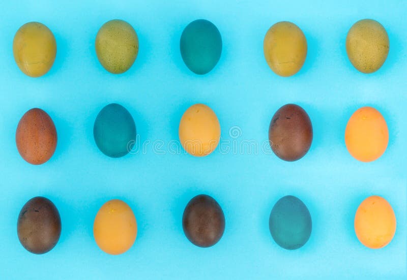 Easter egg on blue stock photo. Image of religion, blue - 143476728