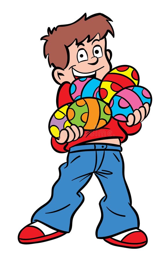 Easter Egg boy stock vector. Illustration of hand, sweets - 11778927