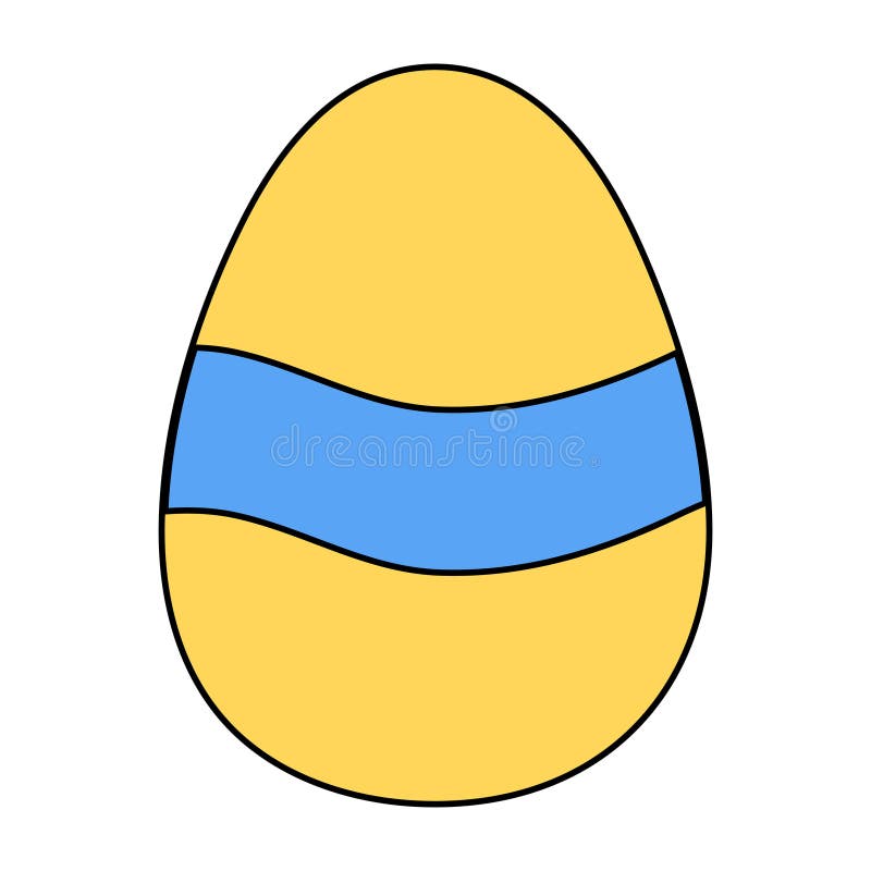 Easter Egg Cartoon Vintage Style, Happy Easter Stock Vector ...