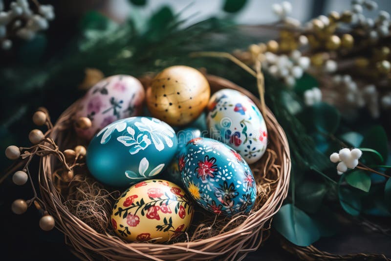 Easter Egg Collection Easter Holiday Theme Stock Illustration ...