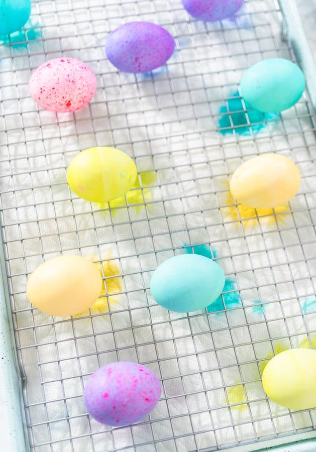 Easter egg coloring stock image. Image of container - 262099239