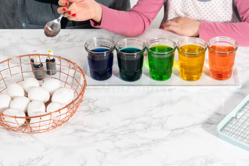 Easter egg coloring stock image. Image of schoolage - 278820079