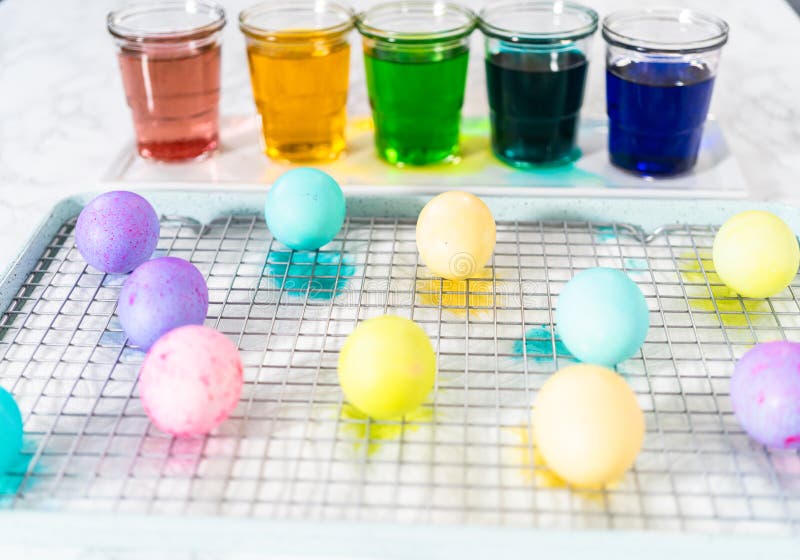 Easter egg coloring stock photo. Image of making, holiday - 278823194