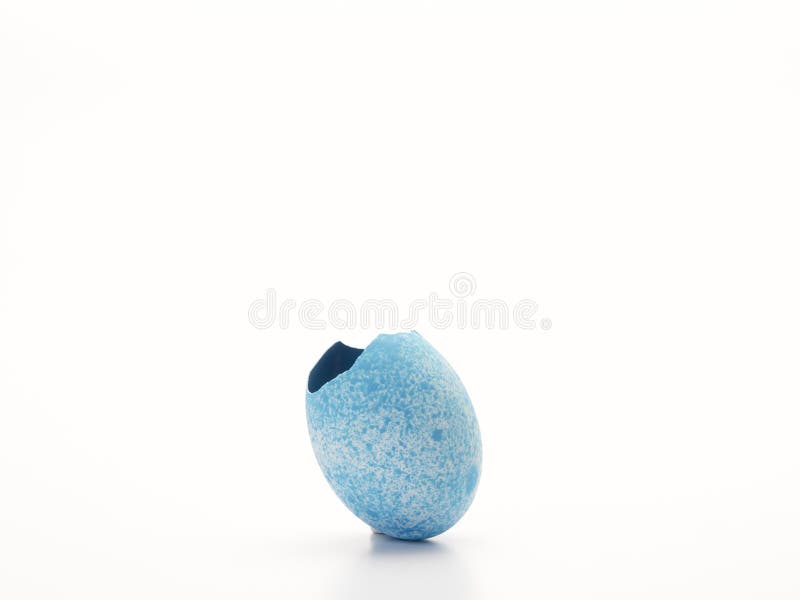 Easter Egg Cracked Open on White Stock Photo - Image of easter, broken ...