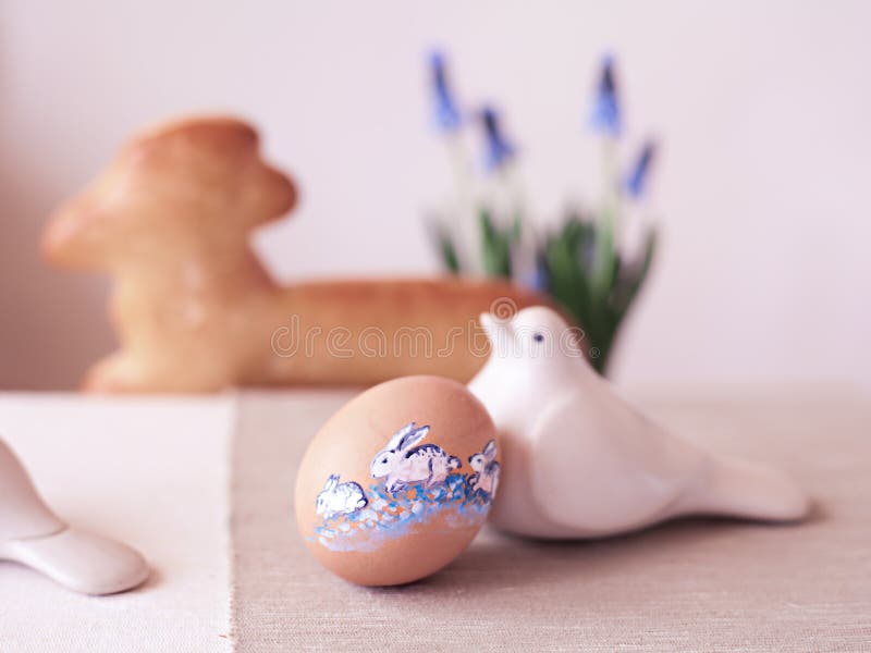 Easter egg stock photo. Image of pigeon, spring, lavenred - 43865860