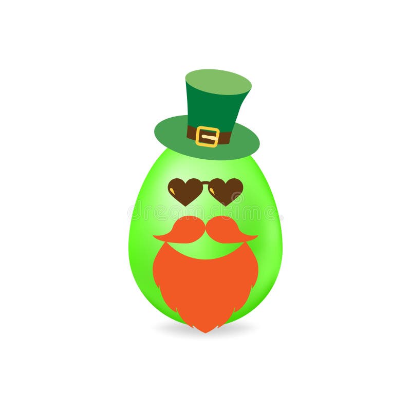 Easter Egg with Elements for St. Patrick S Day Stock Vector ...