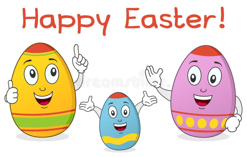 Easter Egg Family Characters Stock Vector - Illustration of eyes ...