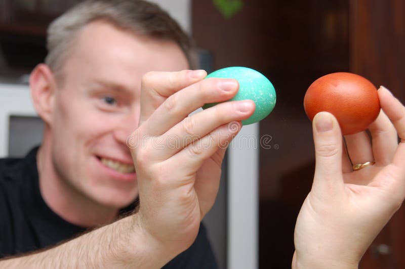 Easter egg fighting stock photo. Image of custom, religious - 698374