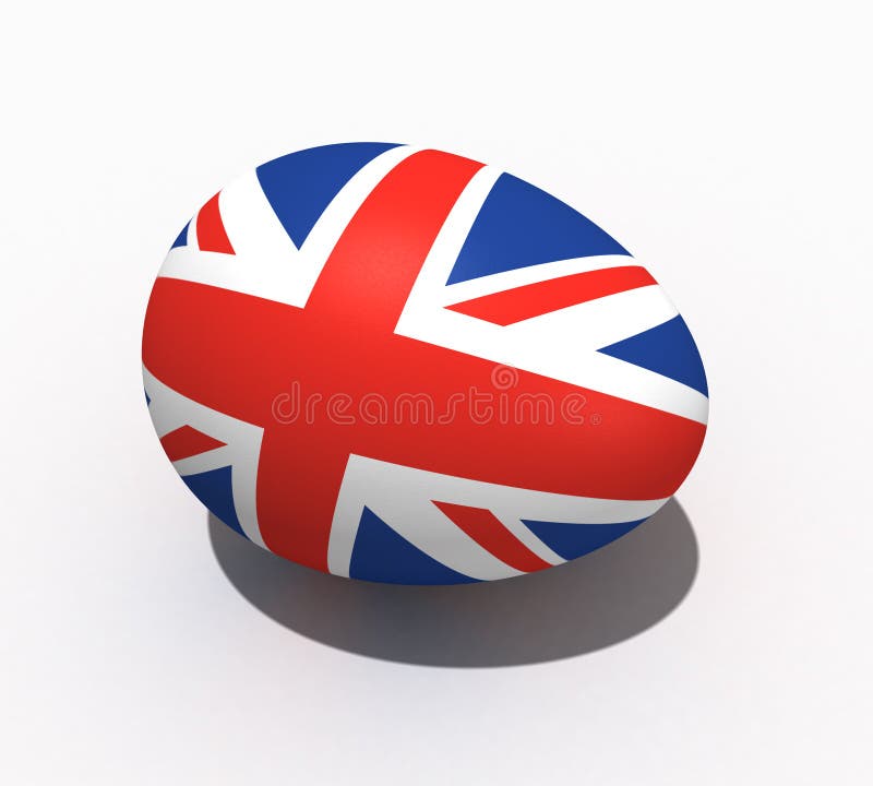 Easter Egg - Flag of Great Britain Stock Illustration - Illustration of ...