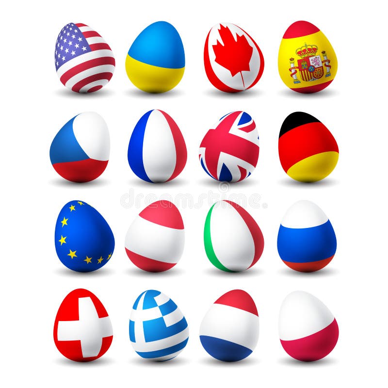 Easter egg with flag stock vector. Illustration of resurrection - 29705540