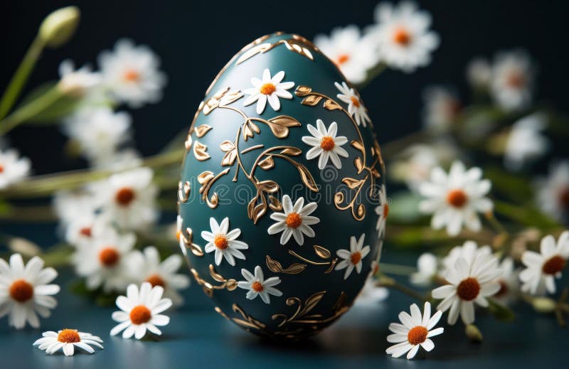 Easter Egg with Flower Easter Eggs with Flowers Easter Egg with Flowers Stock Illustration ...