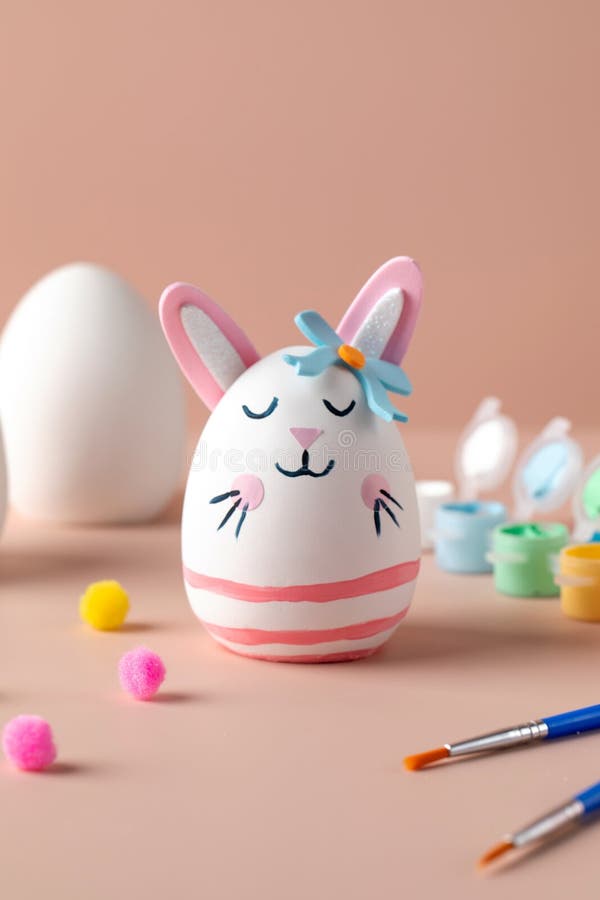 Easter Egg in the Form of a Rabbit. Ideas of DIY Easter Crafts with ...