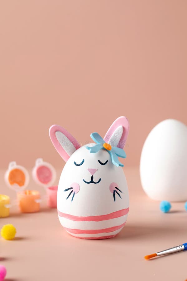 Easter Egg in the Form of a Rabbit. Ideas of DIY Easter Crafts with ...