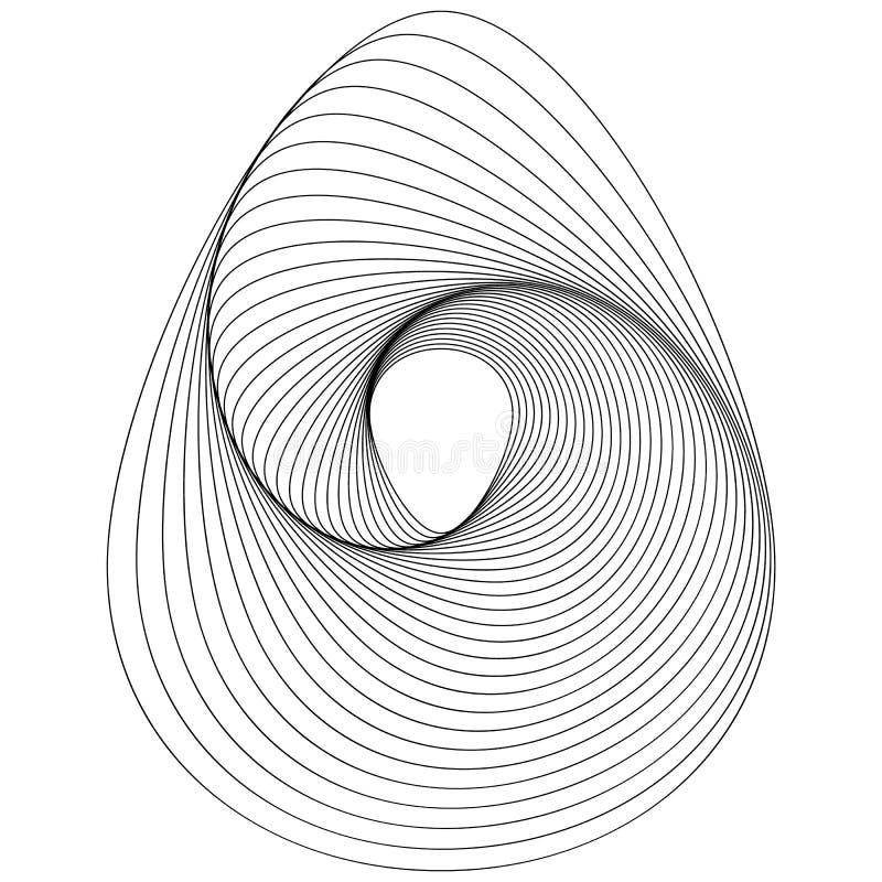 Easter Egg Geometric Gradation Shape. Vector Illustration Stock ...