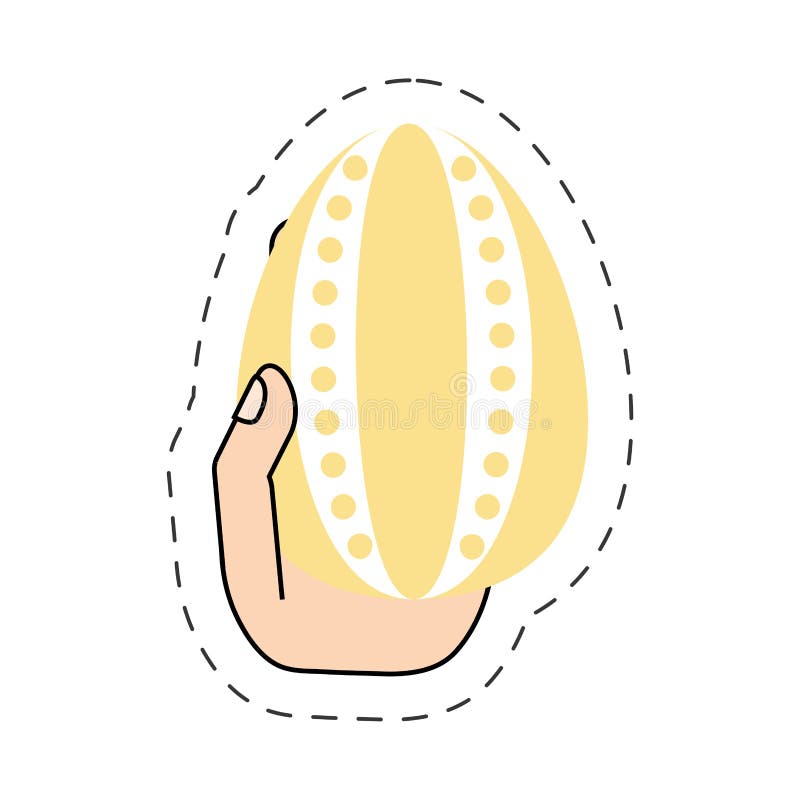 Easter egg hand hing stock illustration. Illustration of tradition ...