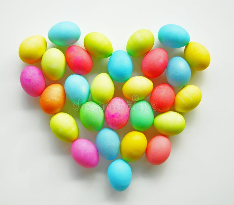 Easter egg Heart stock photo. Image of white, decoration - 8336004