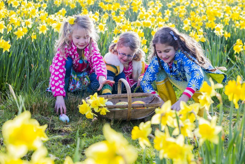Easter Egg Hunting stock photo. Image of hunting, celebration - 84286814