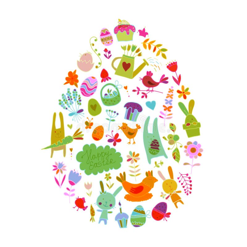 Easter Egg, Icons Collection for Your Design Stock Vector ...