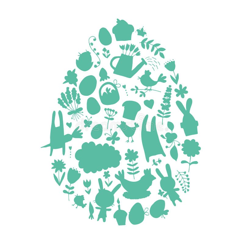 Easter Egg, Icons Collection for Your Design Stock Vector ...