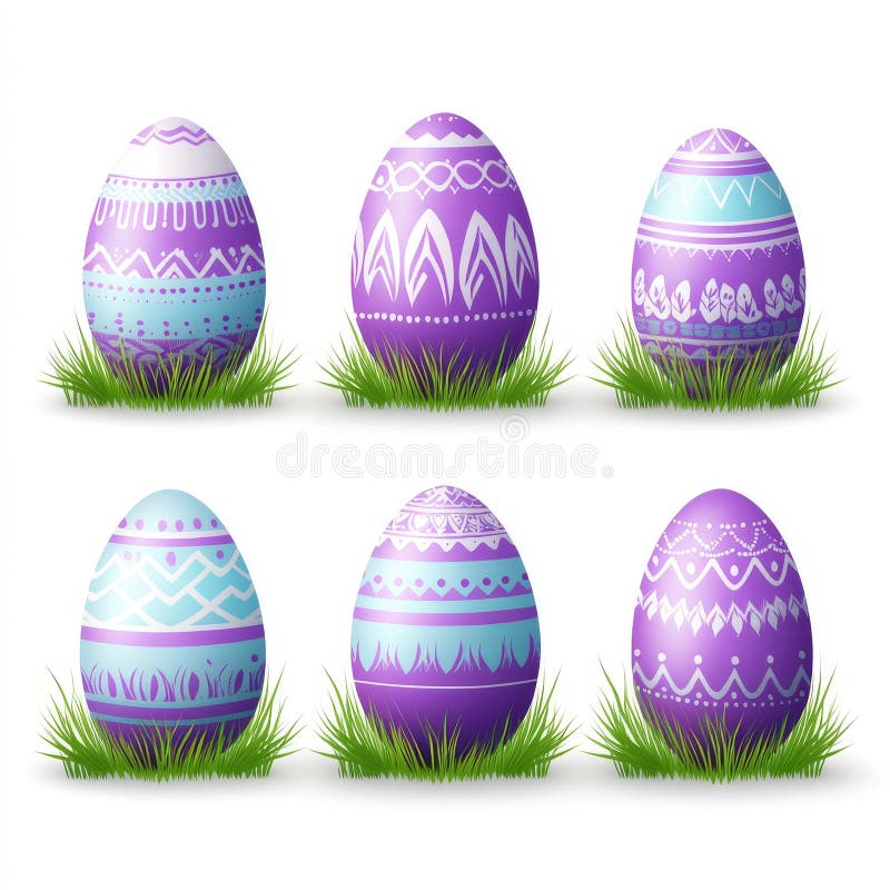Easter Egg Illustrations in Transparent PNG Format, Showcasing ...