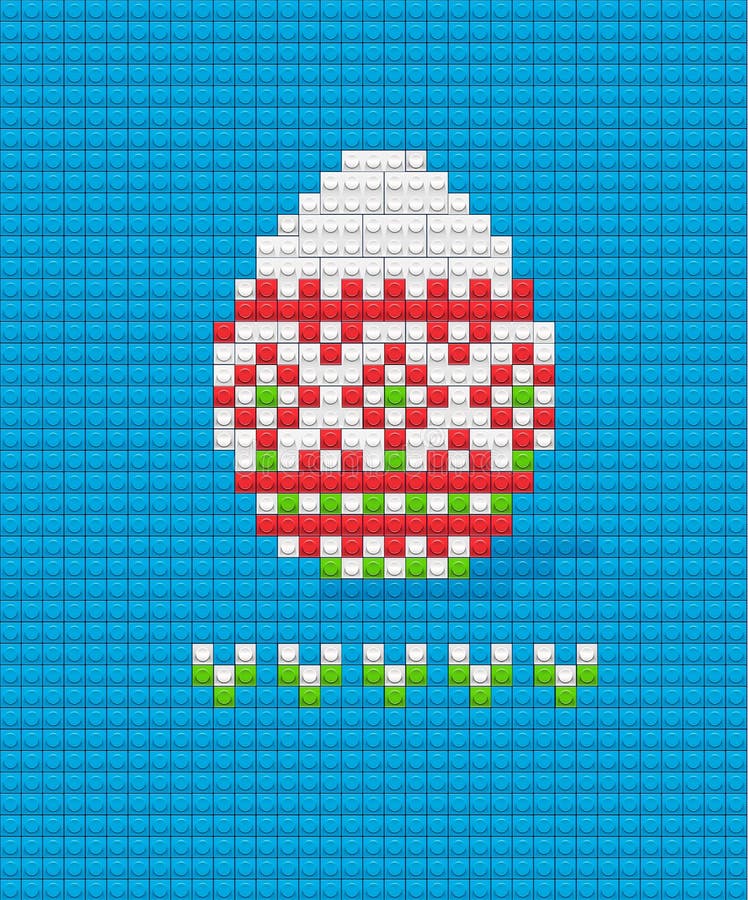 Easter egg stock vector. Illustration of decor, cute - 68858824