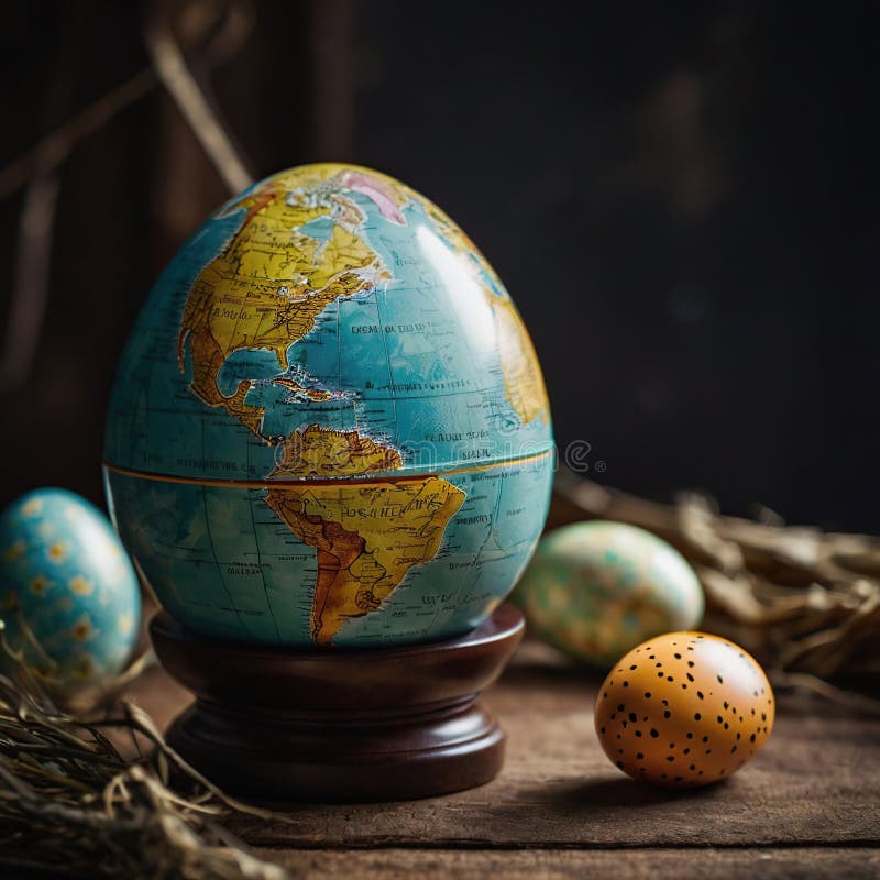 Conceptual Image of an Easter Egg. Stock Illustration - Illustration of ...