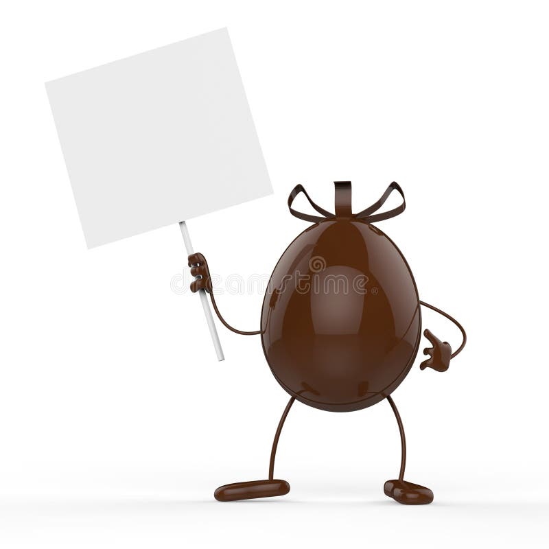 Easter Egg Means Empty Space and Blank Stock Illustration ...