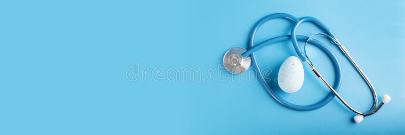 Easter Egg Medical Background, Easter Egg and Medical Stethoscope ...