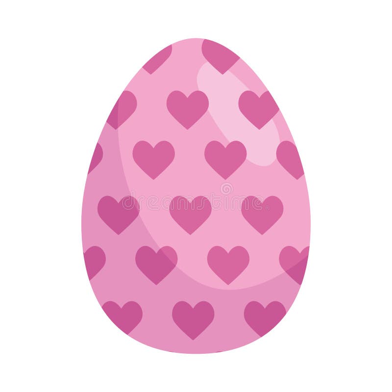 Easter Egg Hearts stock illustration. Illustration of holiday - 1795594