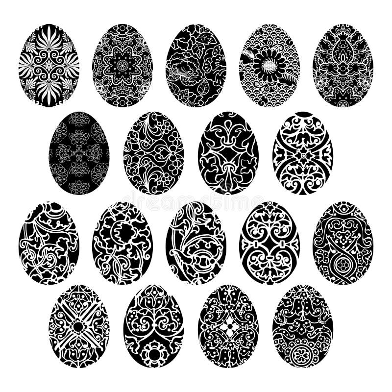 Easter egg pattern stock vector. Illustration of pattern - 39804671