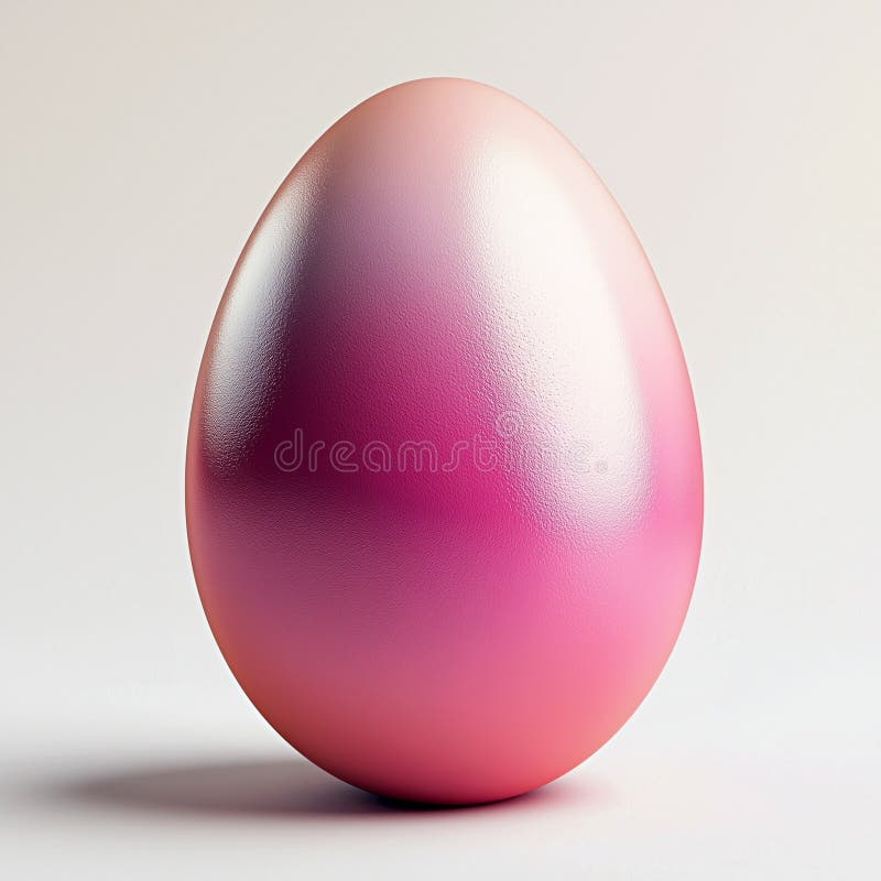 Easter Egg Pink Gradient Festive Celebration Object Isolated on ...