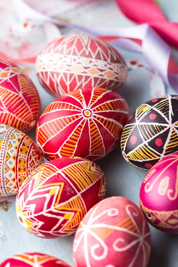 Easter egg Pysanka stock image. Image of creativity - 112525263