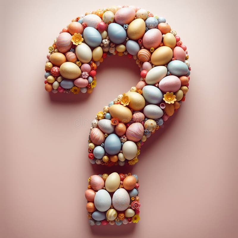 Easter Egg Question Mark a Colourful and Festive Creation, Postcard ...