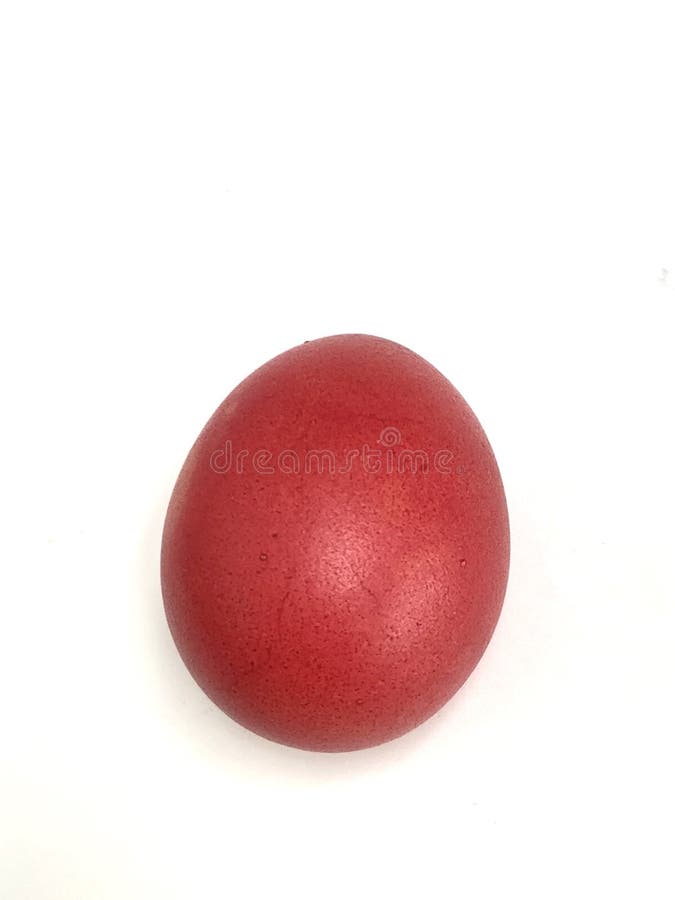 Easter egg red homemade stock image. Image of homemade - 111762785