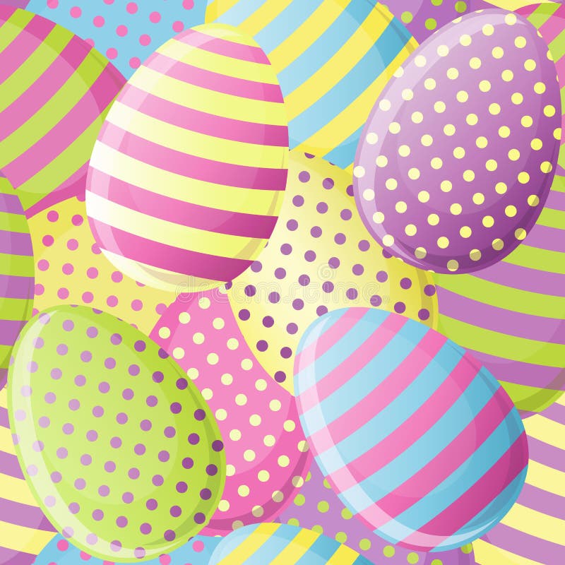 Seamless easter pattern stock vector. Illustration of happy - 36719845