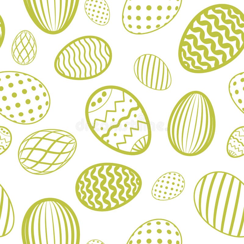 Easter Egg Seamless Pattern. Pastel Color, Holiday Eggs Texture Stock ...