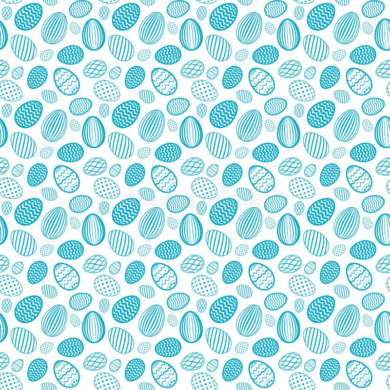 Easter Egg Seamless Pattern. Pastel Color, Holiday Eggs Texture Stock ...