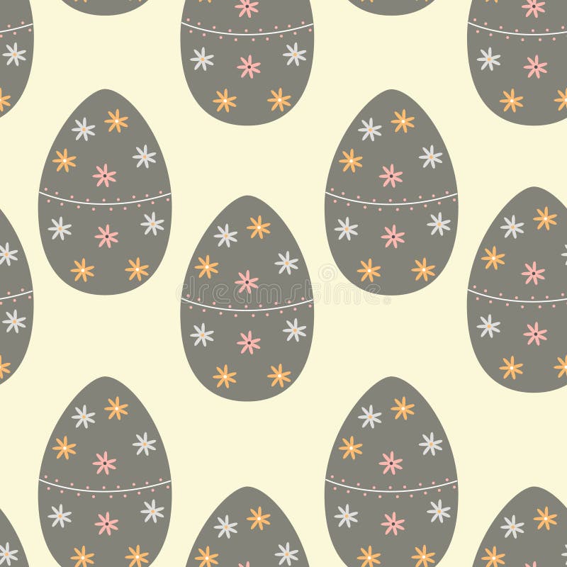 Easter Egg Seamless Pattern,symbol of Easter.Texture of Holiday Eggs ...