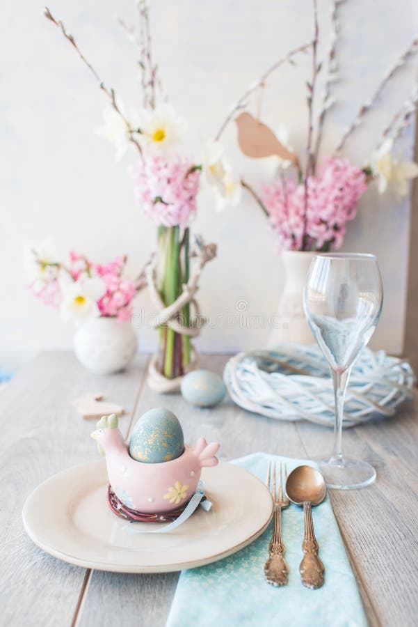 Easter egg on a stand stock photo. Image of natural, plates - 90792488