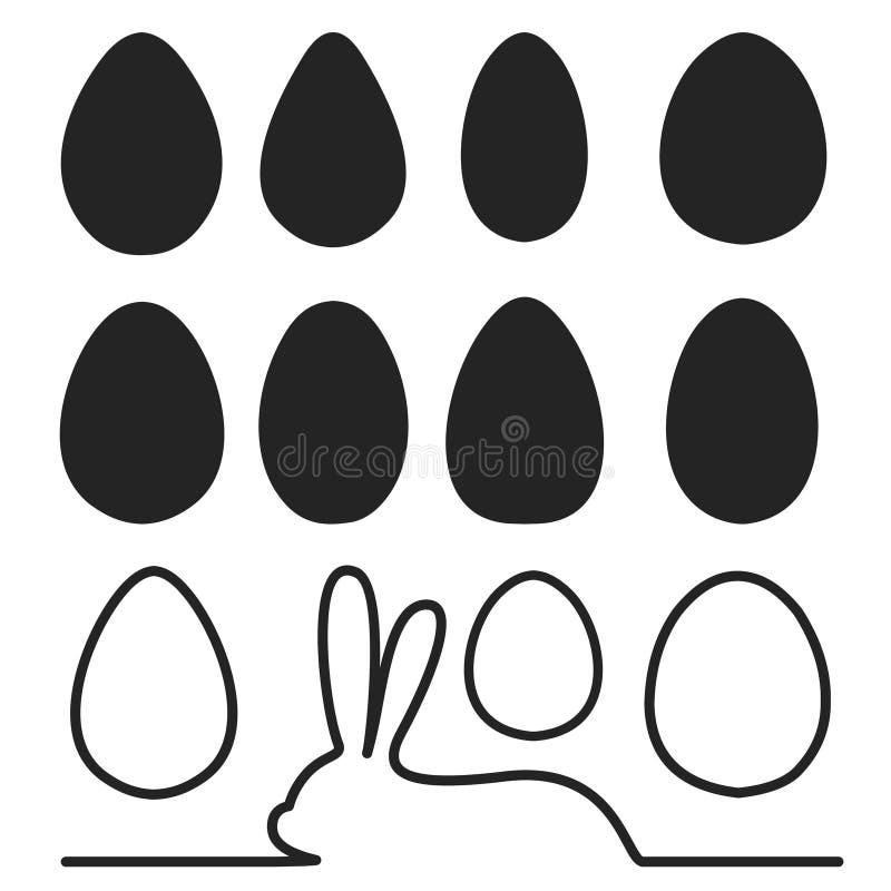 Easter Egg Vector,easter Eggs, Easter Egg Shape Stock Vector ...