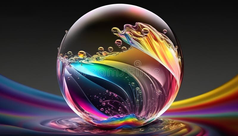 Easter Egg with Water Drops. Computer Generated 3D Photo Rendering ...