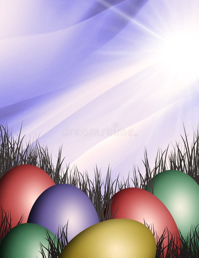 Easter eggs stock illustration. Illustration of bright - 12658031