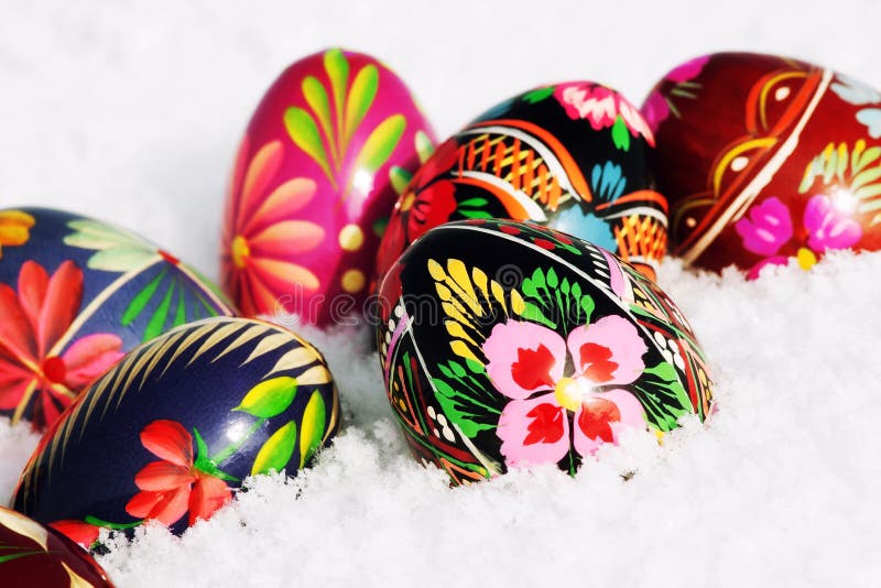 Easter eggs stock image. Image of isolated, orange, eggs - 18169595