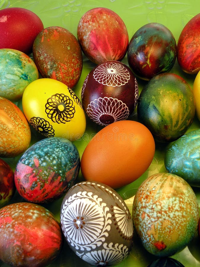Easter eggs stock photo. Image of traditional, holi, orange - 20331116