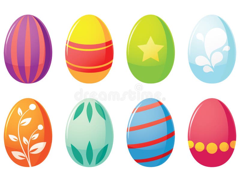 Easter eggs stock vector. Illustration of pink, coloured - 23579892